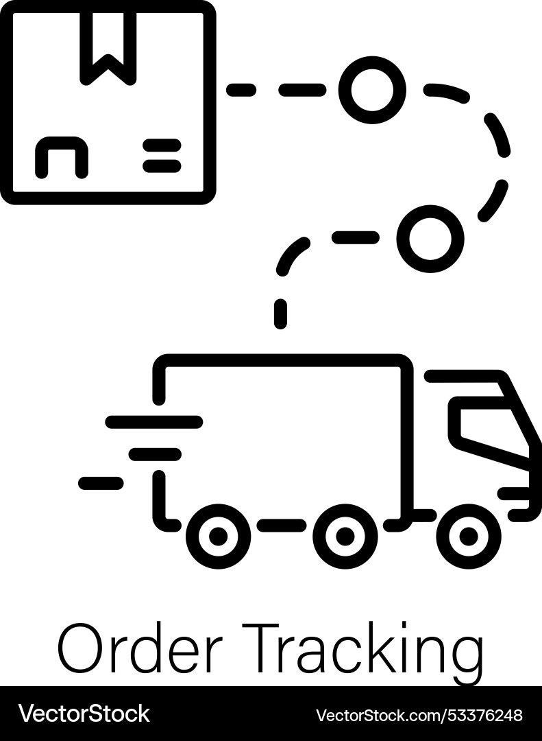 Order tracking Royalty Free Vector Image - VectorStock