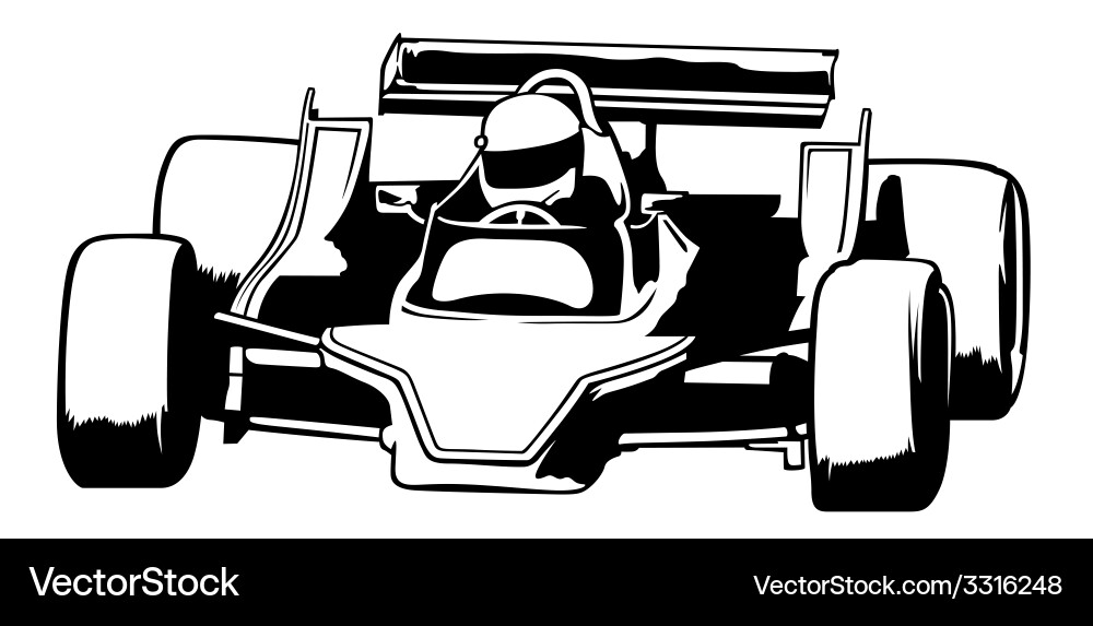 Racing car Royalty Free Vector Image - VectorStock
