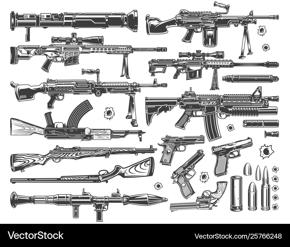 Vintage military elements set Royalty Free Vector Image