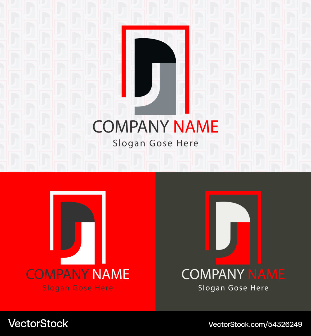 Corporate space amp simple company logo design Vector Image
