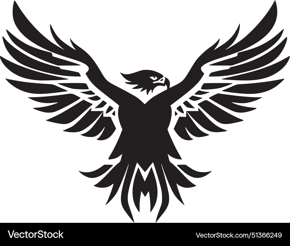 Eagle - minimalist and simple silhouette Vector Image