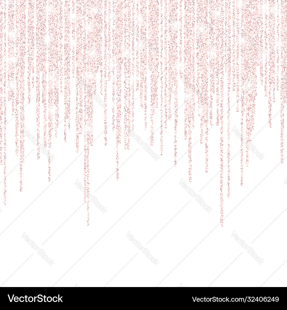 Gold Glitter Confetti Rain Royalty Free Vector Image