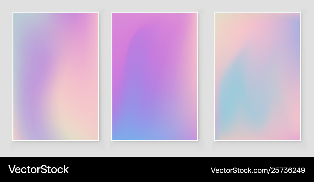 Holographic foil gradient iridescent abstract Vector Image