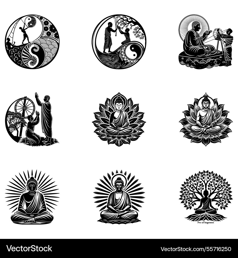 Buddha Royalty Free Vector Image - VectorStock