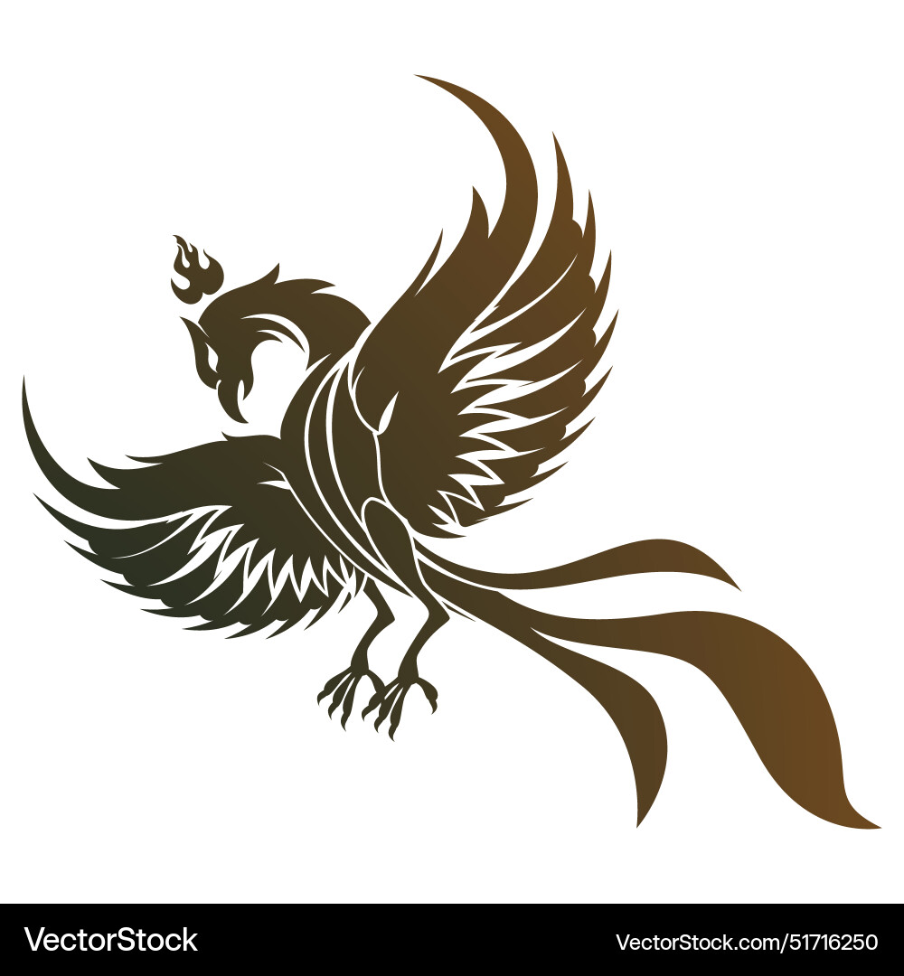 Phoenix design icon logo Royalty Free Vector Image