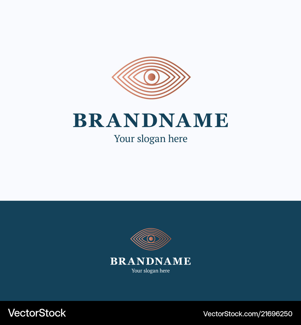 Vision Security Logo Royalty Free Vector Image