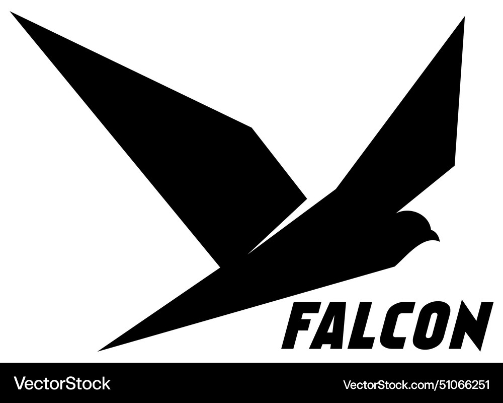 Falcon logo brand design Royalty Free Vector Image
