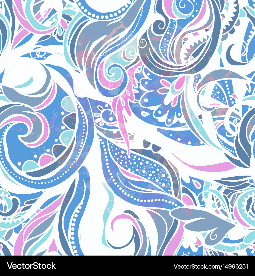 Floral Paisley Pattern Royalty Free Vector Image