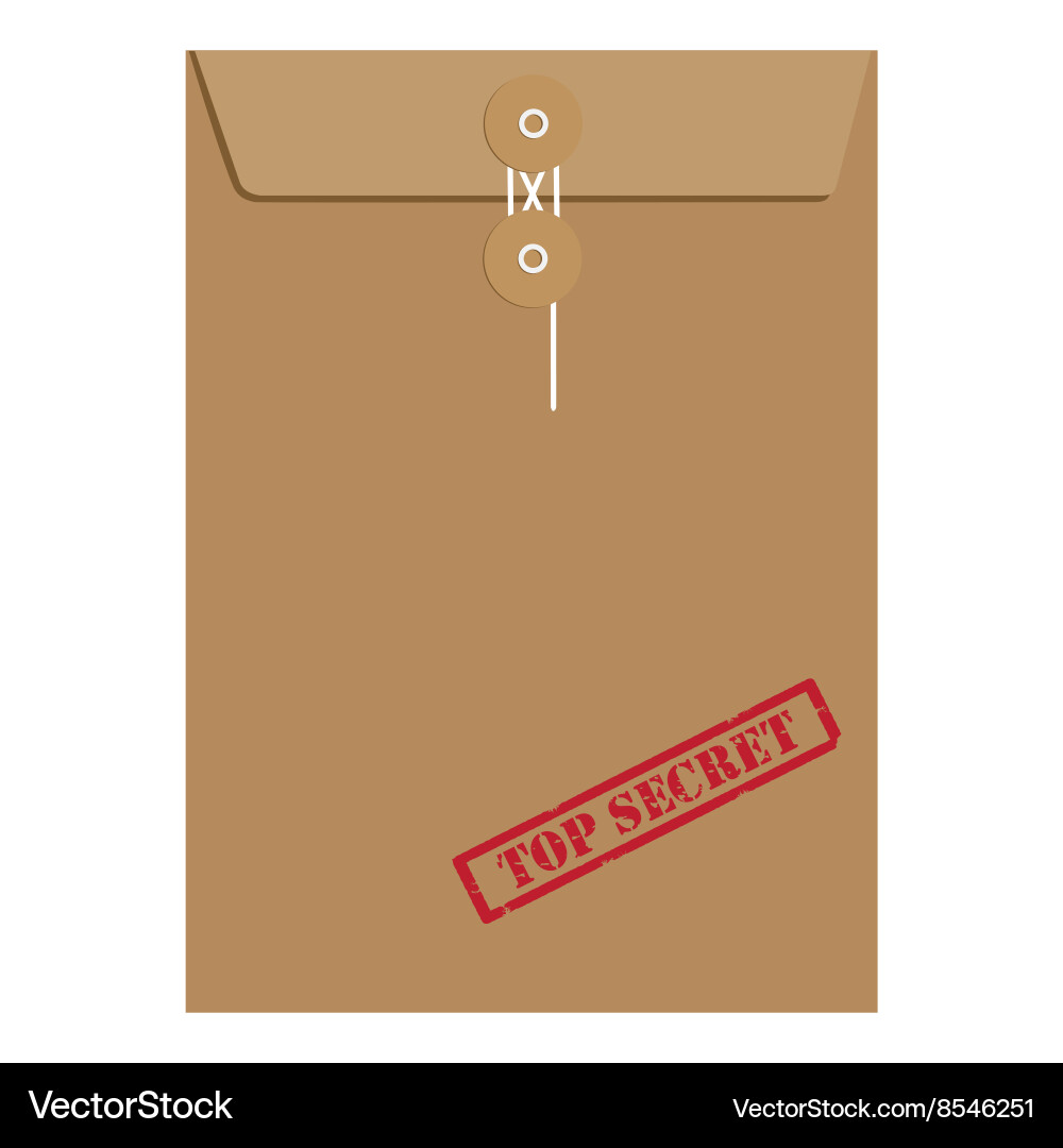 Top Secret Envelope Royalty Free Vector Image - VectorStock