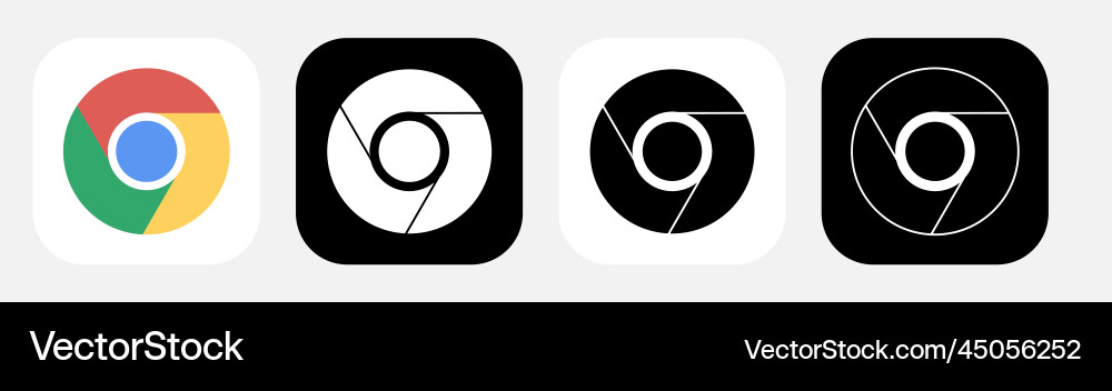 Chrome App Icon Royalty Free Vector Image - VectorStock