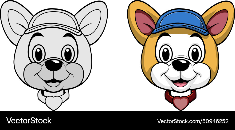 Cute dog Royalty Free Vector Image - VectorStock