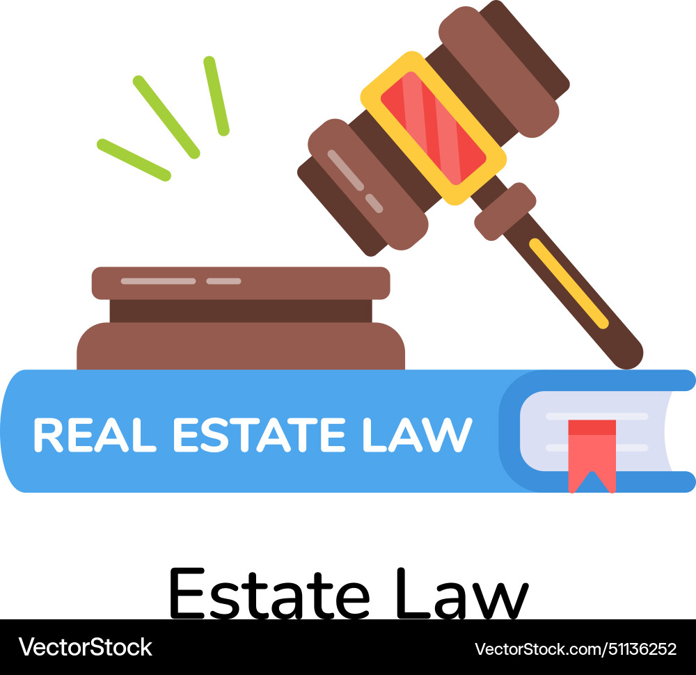 Estate law Royalty Free Vector Image - VectorStock