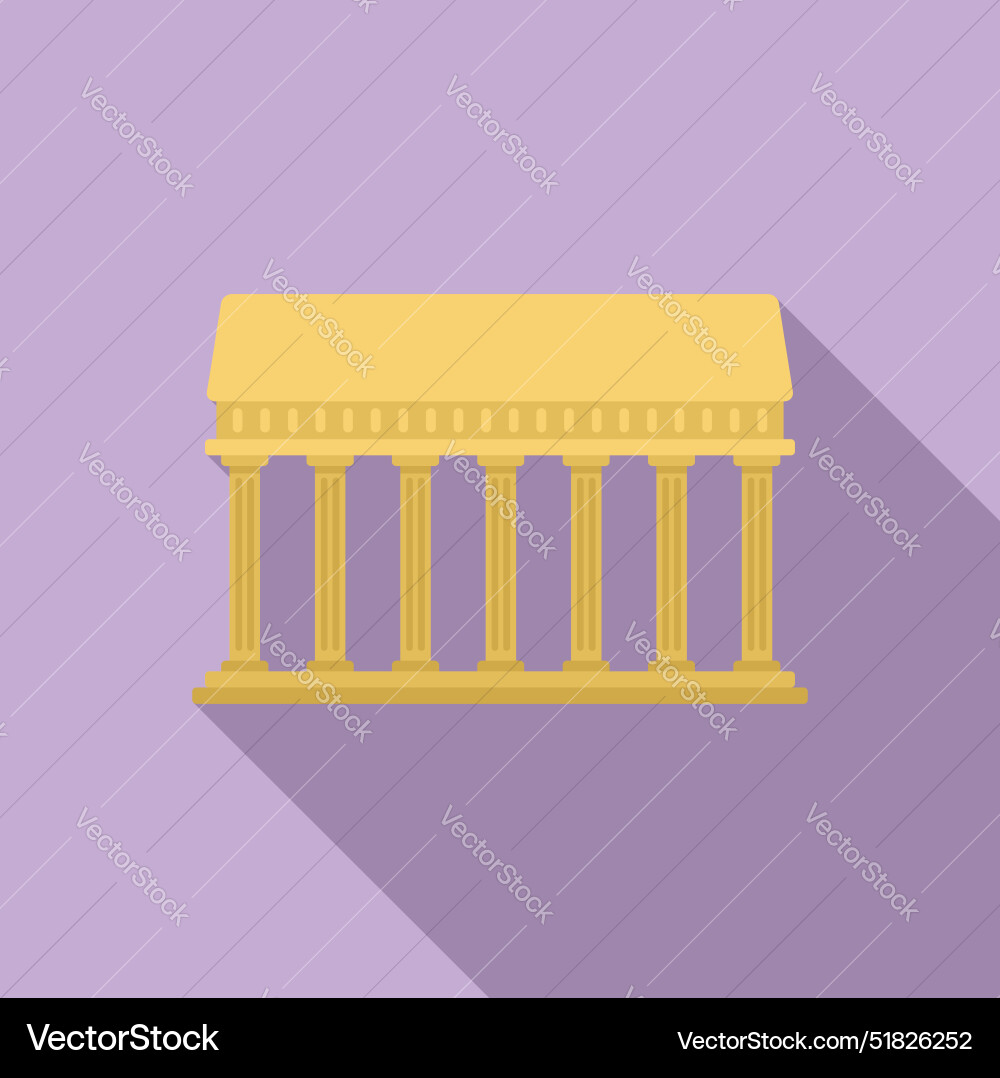 Greece columns building showing ancient greek Vector Image
