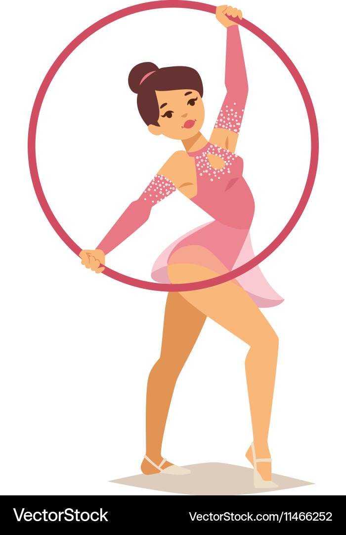 Gymnast girl Royalty Free Vector Image - VectorStock