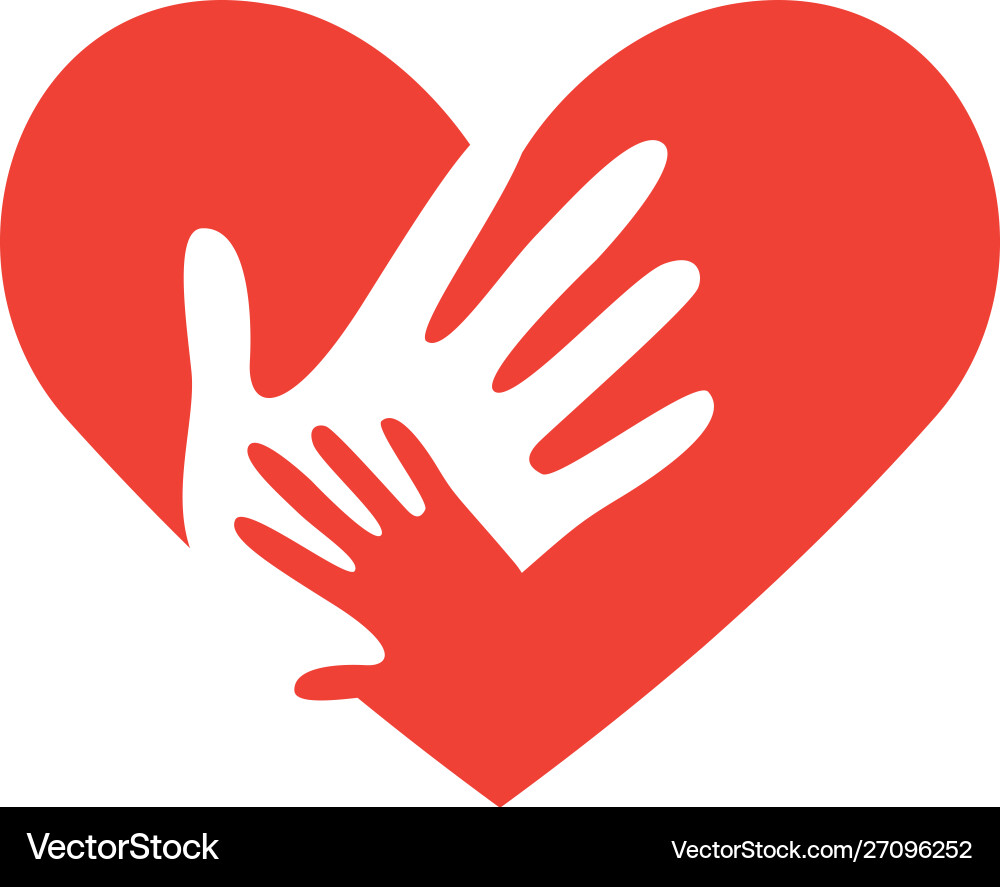 Palm hand graphic design template isolated Vector Image