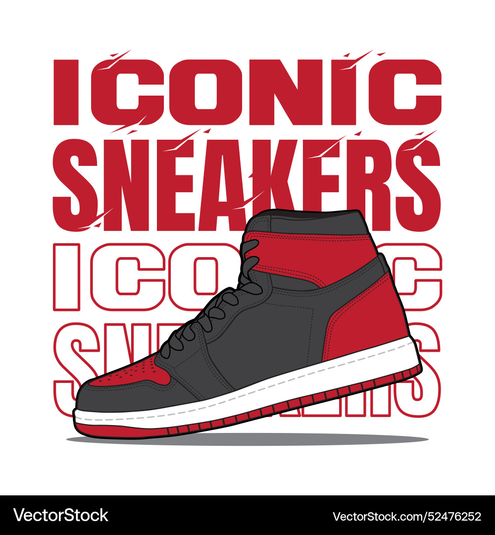 Sneakers shoes with slogan quotes tshirt Vector Image