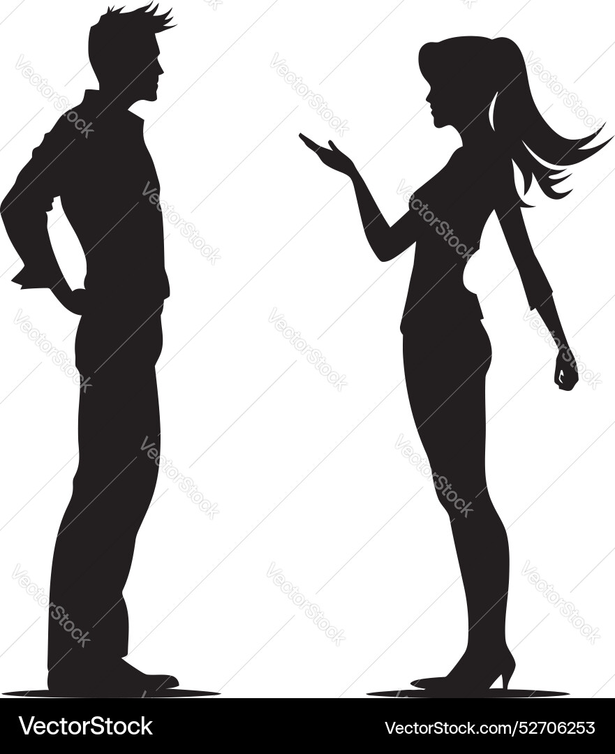 Discordant dance iconic emblem of couples Vector Image