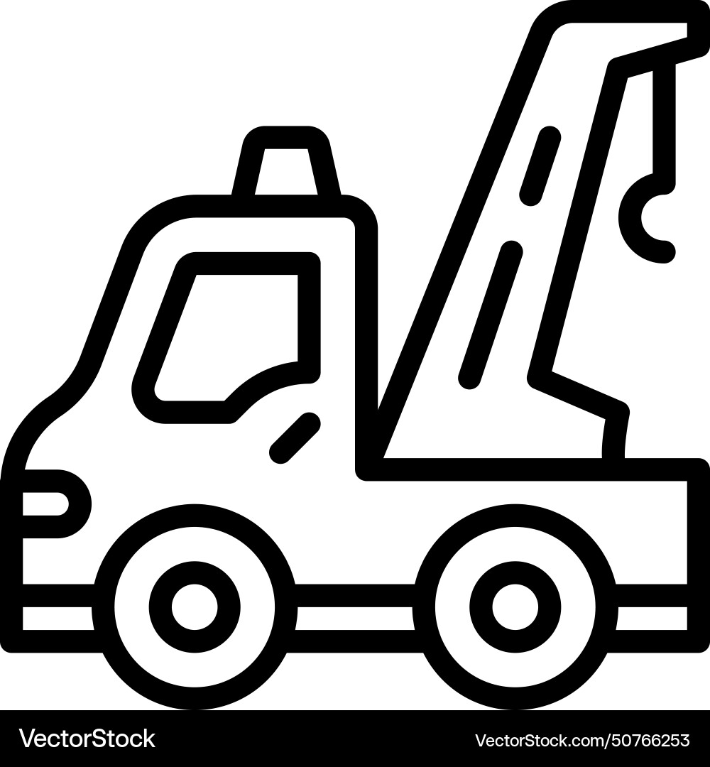Towing car icon Royalty Free Vector Image - VectorStock