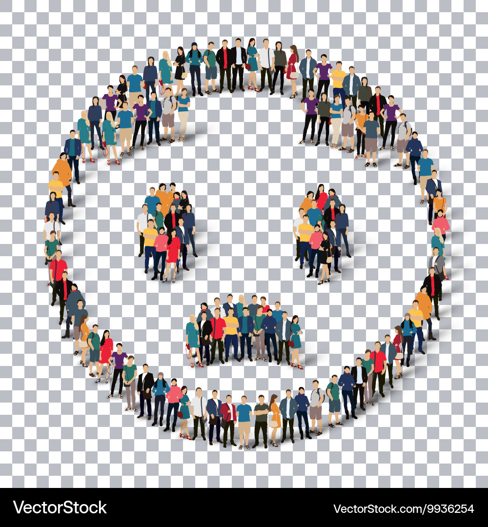 People emoticon smiley icon Royalty Free Vector Image