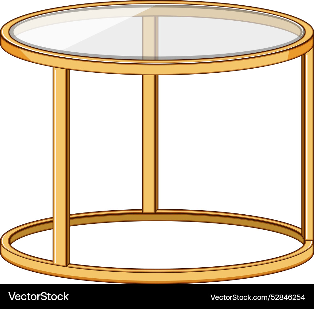 Versatile glass table cartoon Royalty Free Vector Image