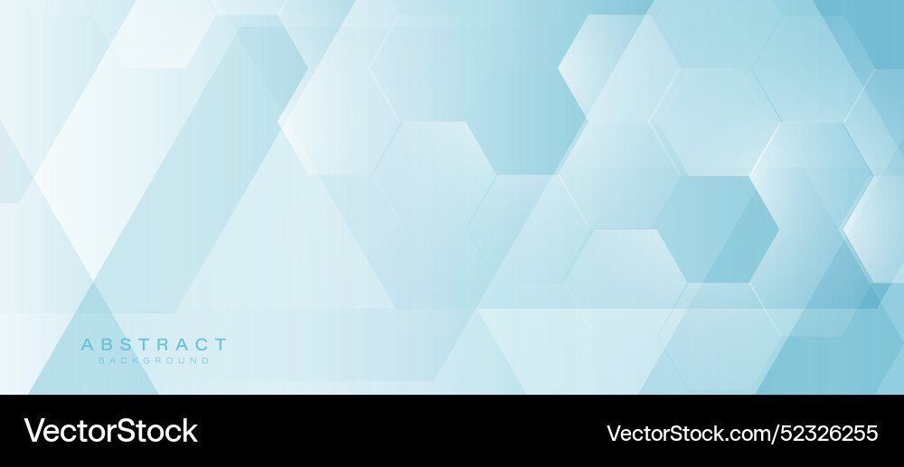 Abstract white and blue hexagon pattern – Royalty-Free Vector | VectorStock