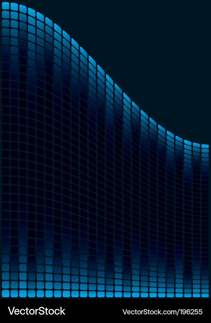 Graphic equalizer display Royalty Free Vector Image