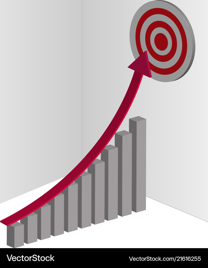 Target trading Royalty Free Vector Image - VectorStock