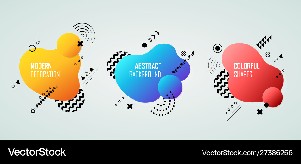 Abstract colorful modern shape for design Vector Image