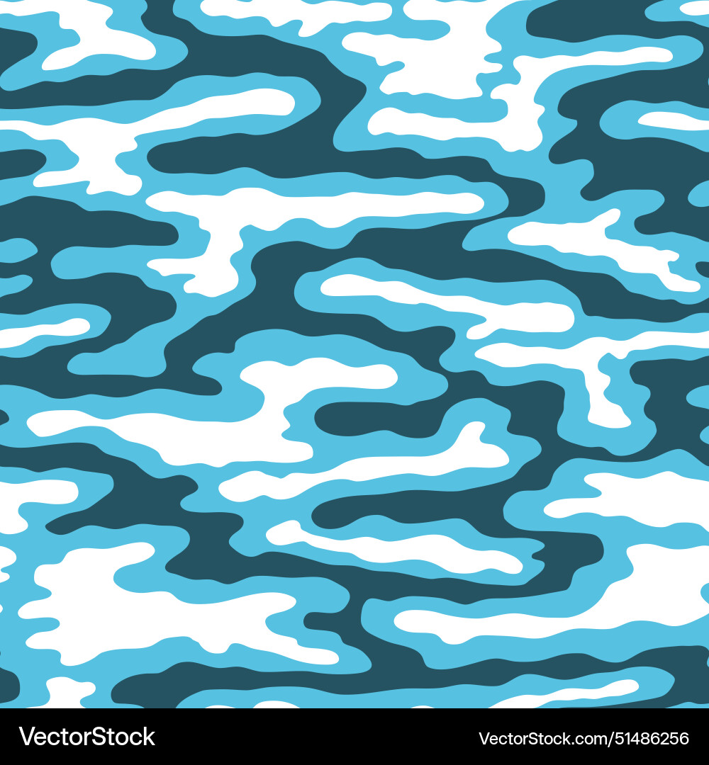 Abstract hand drawn water surface seamless Vector Image