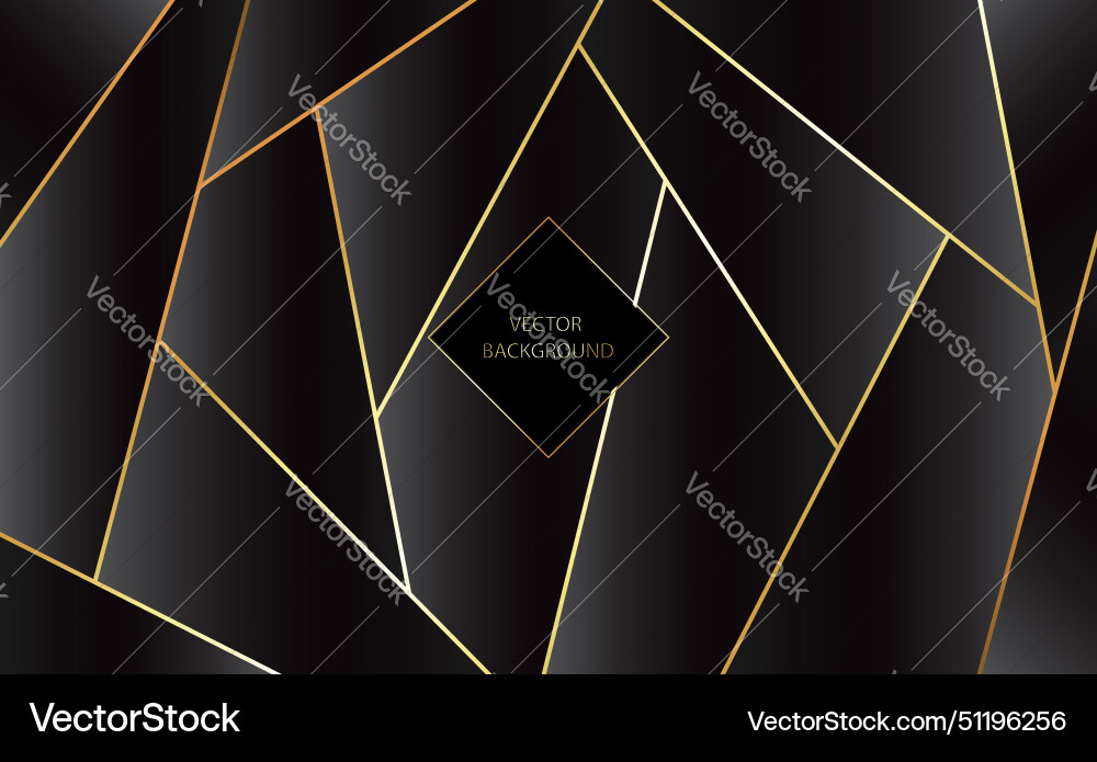 Beautiful abstract background with golden lines Vector Image