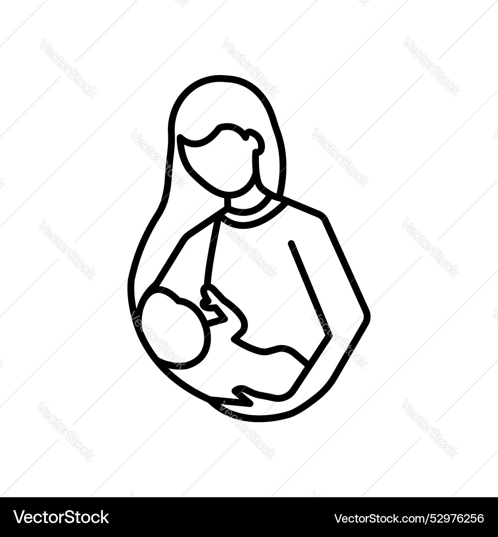 Breastfeeding icon Royalty Free Vector Image - VectorStock