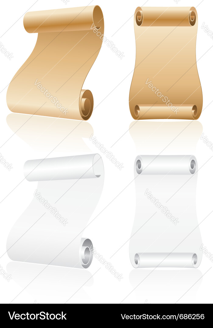 Old scroll paper Royalty Free Vector Image - VectorStock