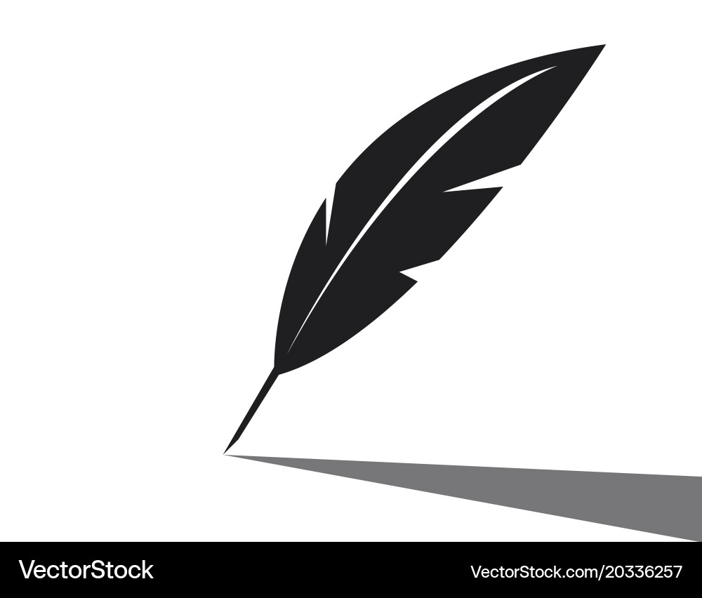 Feather icon Royalty Free Vector Image - VectorStock