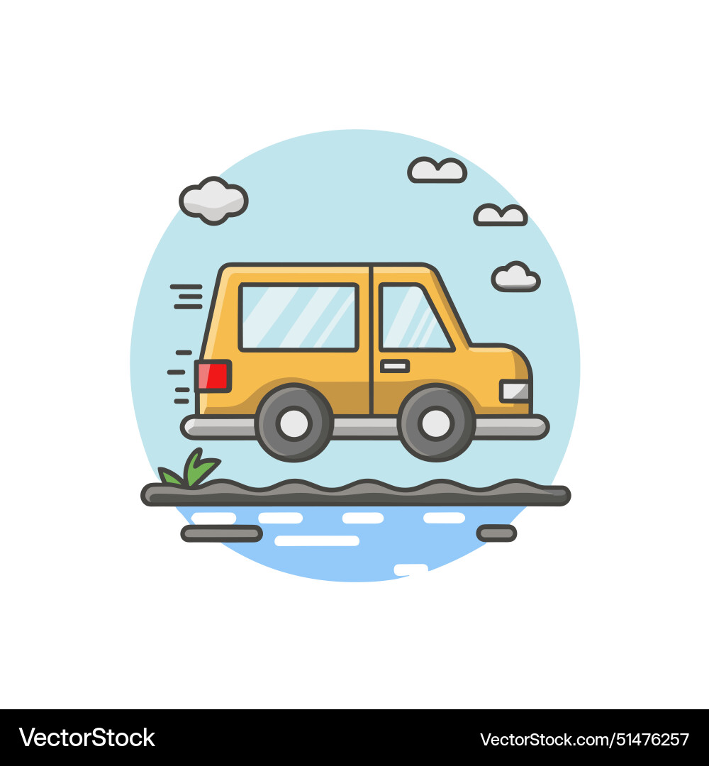 Vehicle flat style Royalty Free Vector Image - VectorStock