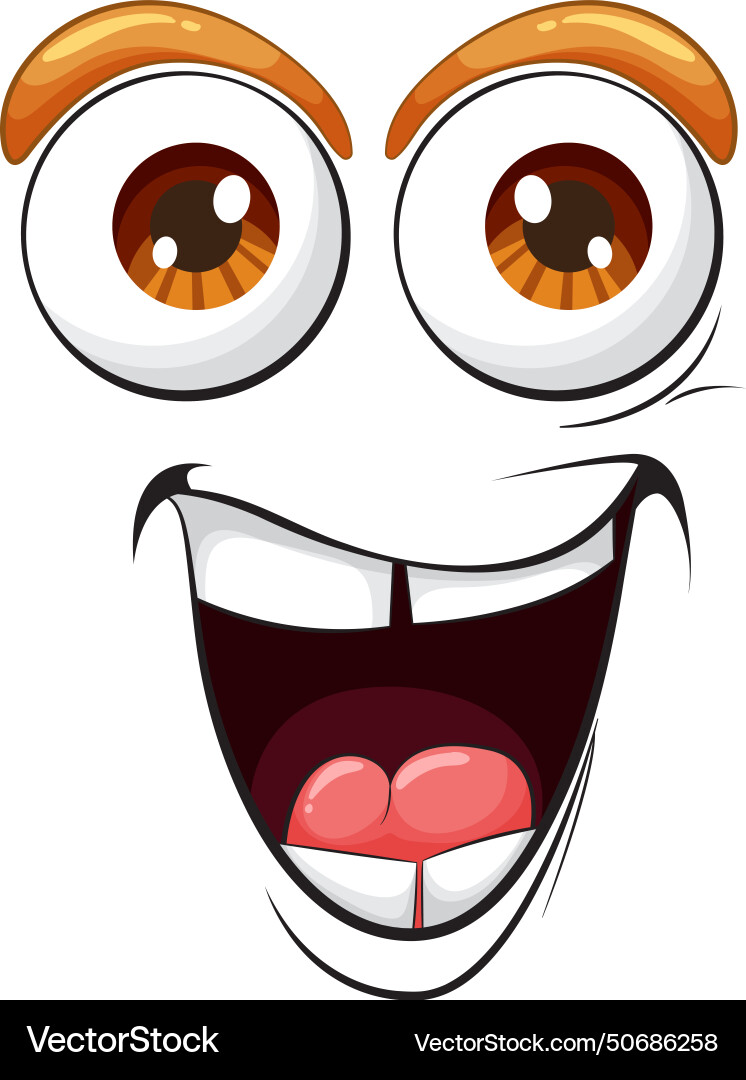 A happy smiling face Royalty Free Vector Image