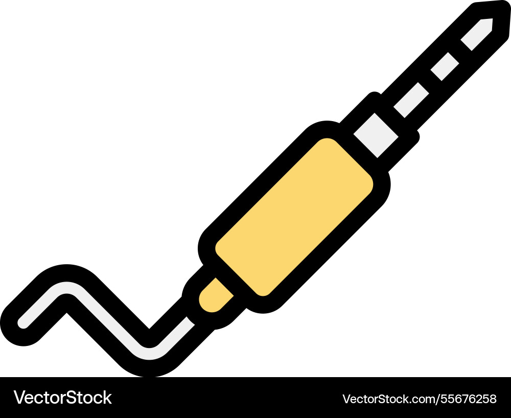 Audio jack icon design Royalty Free Vector Image