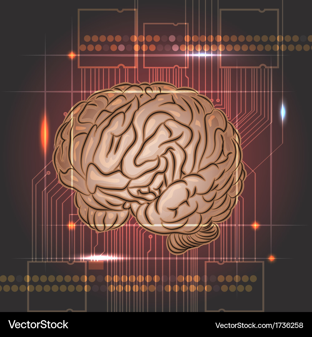 Brain board Royalty Free Vector Image - VectorStock