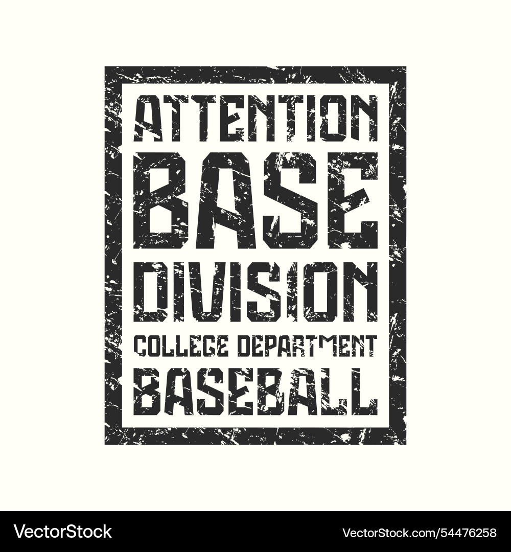 College baseball team emblem Royalty Free Vector Image