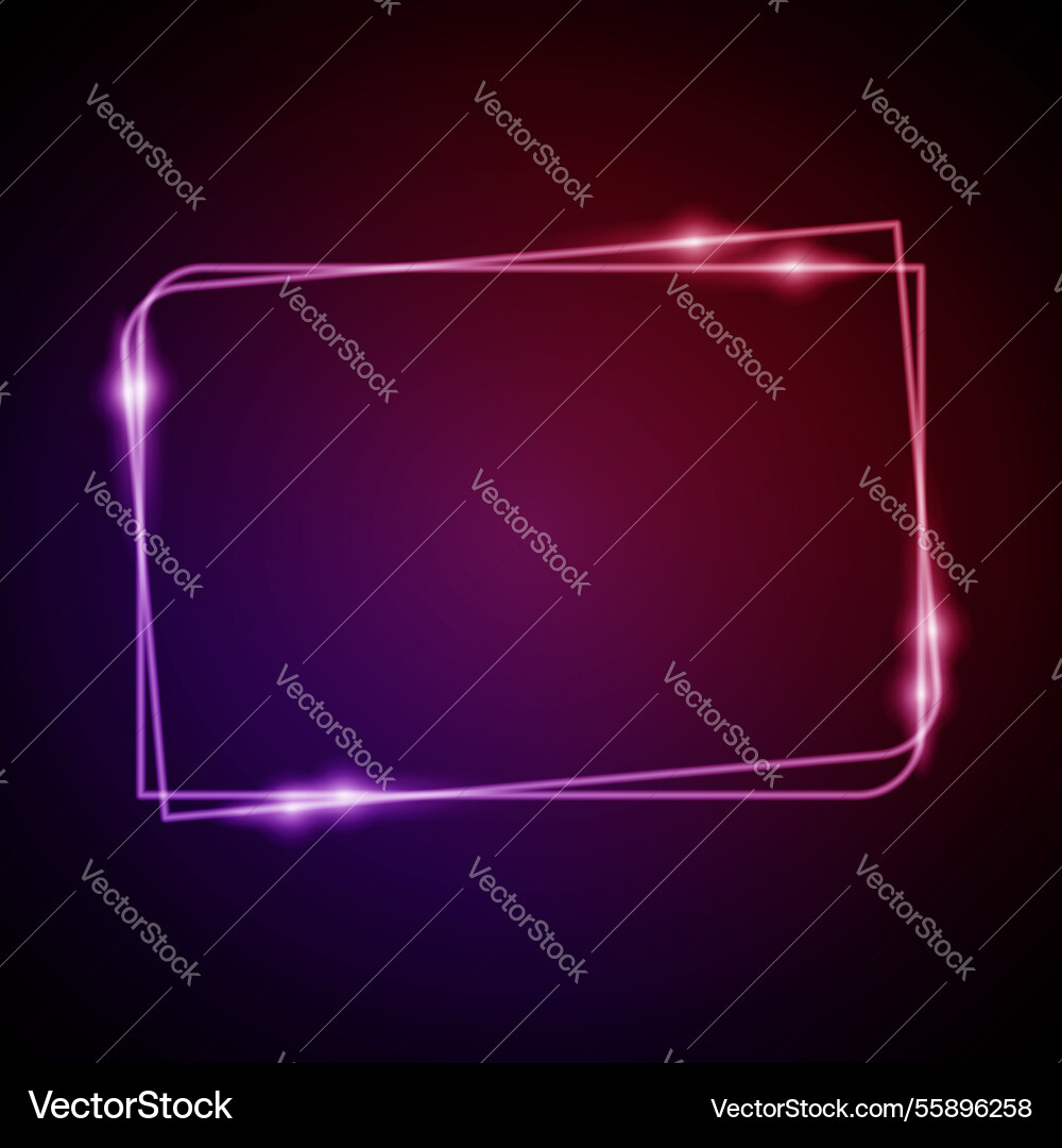 Glow frame Royalty Free Vector Image - VectorStock