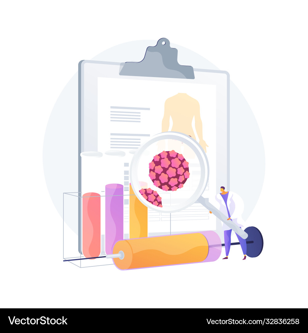 Human papillomavirus hpv abstract concept Vector Image