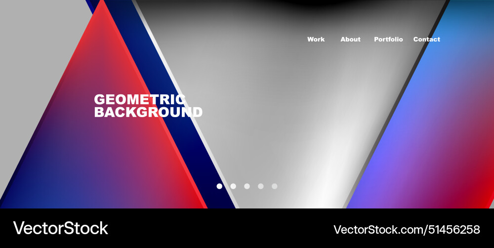 Metal triangles with colorful bright triangles Vector Image