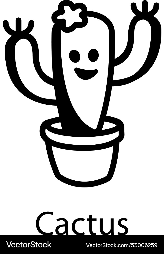 Cactus Royalty Free Vector Image - VectorStock
