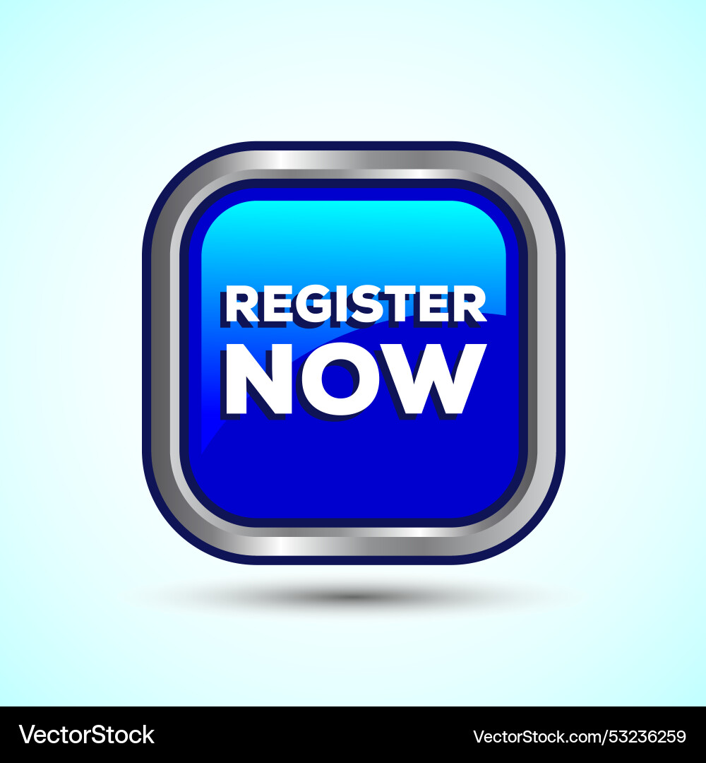 Register now icon button design Royalty Free Vector Image