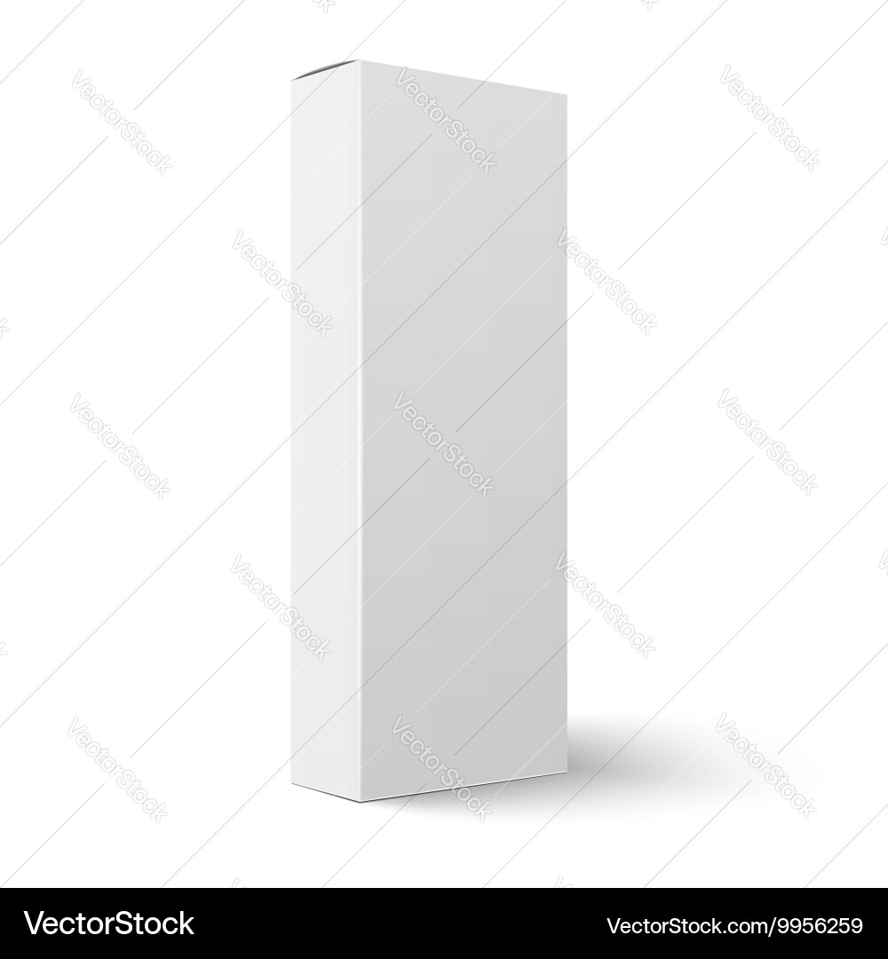 Slim Cardboard Box - Pasta Packaging Royalty Free Vector