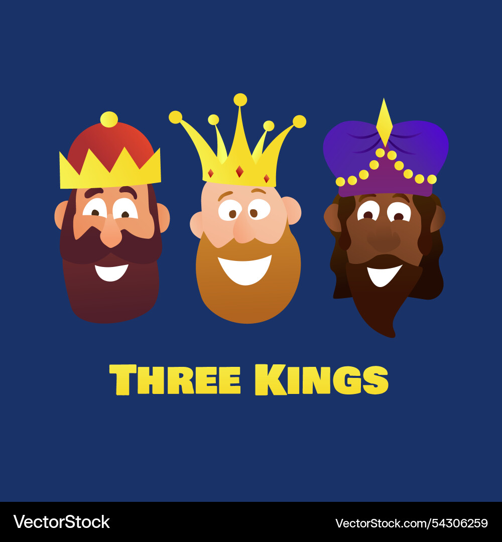 Three kings day Royalty Free Vector Image - VectorStock