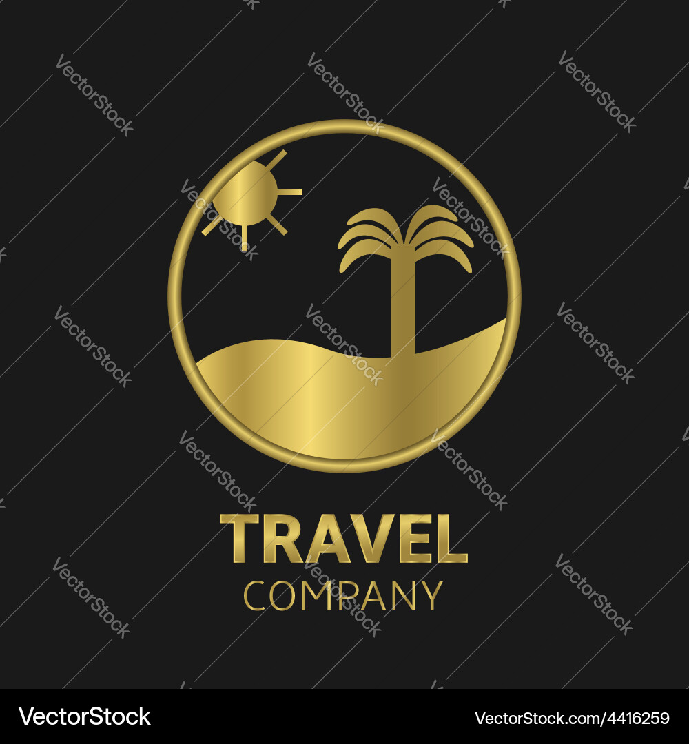 Travel company logo Royalty Free Vector Image - VectorStock