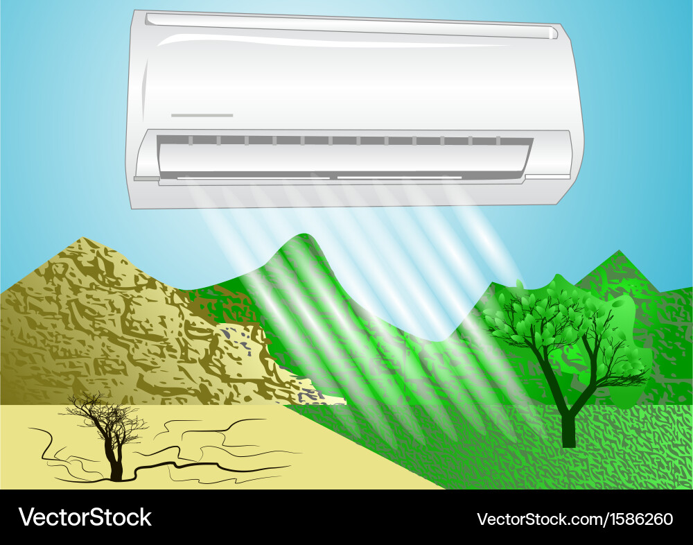 Air conditioner Royalty Free Vector Image - VectorStock