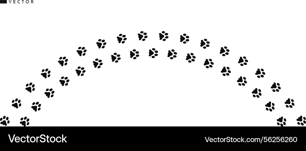 Cat paw prints Royalty Free Vector Image - VectorStock