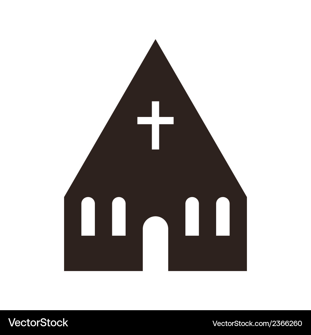 Church Building Icon Royalty Free Vector Image