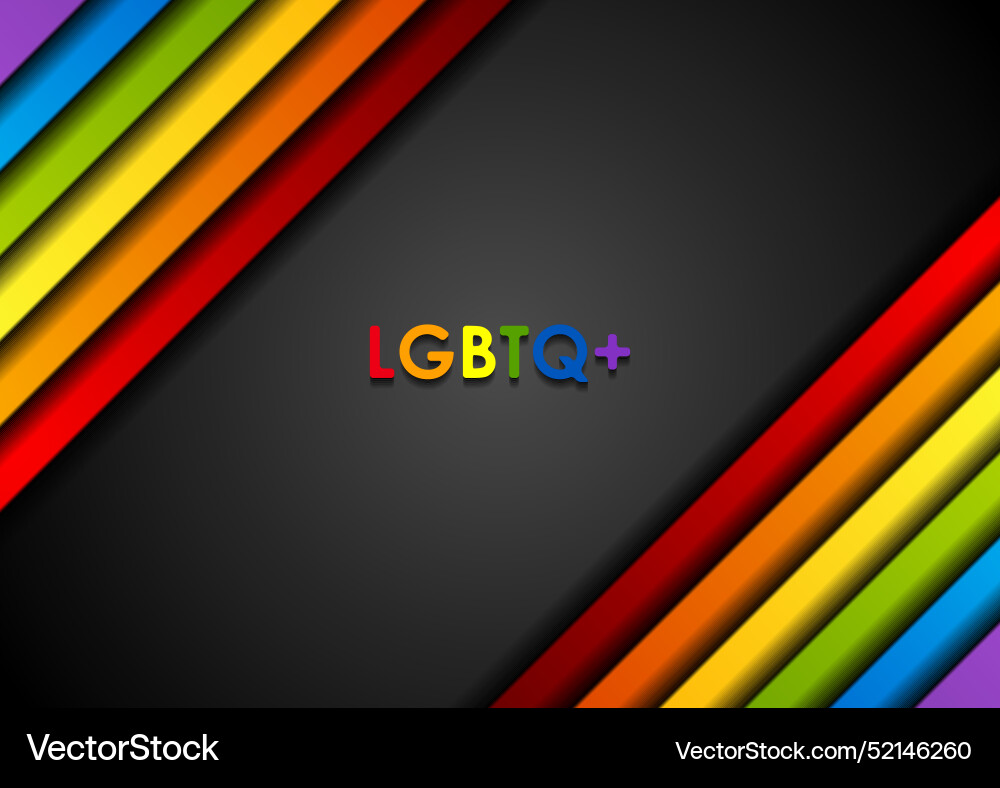 Lgbtq pride month abstract striped Royalty Free Vector Image